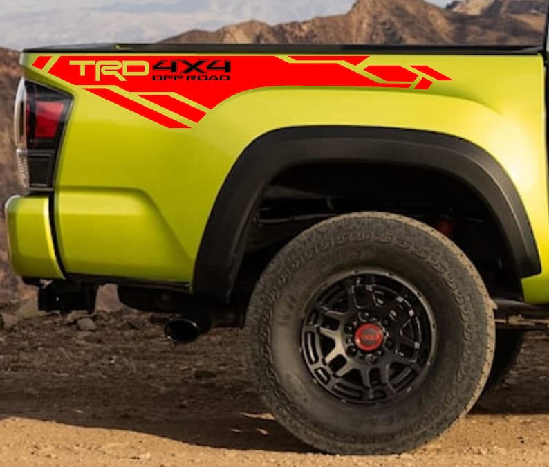 TRD off Road, TRD 4x4,toyota Tacoma, Decals, Stickers, Bedsides Decal ...