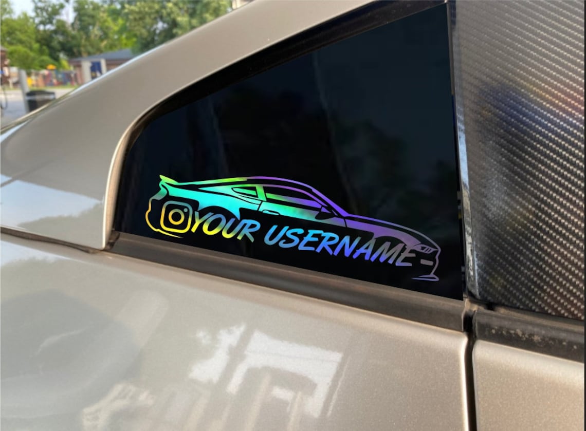 Custom Instagram Decal, Instagram Sticker Instagram Oil Slick Sticker ...