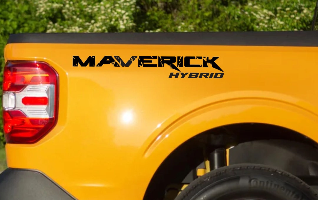 Ford Maverick Hybrid Vinyl Decal Sticker 2pcs, Bedside Truck Decal ...
