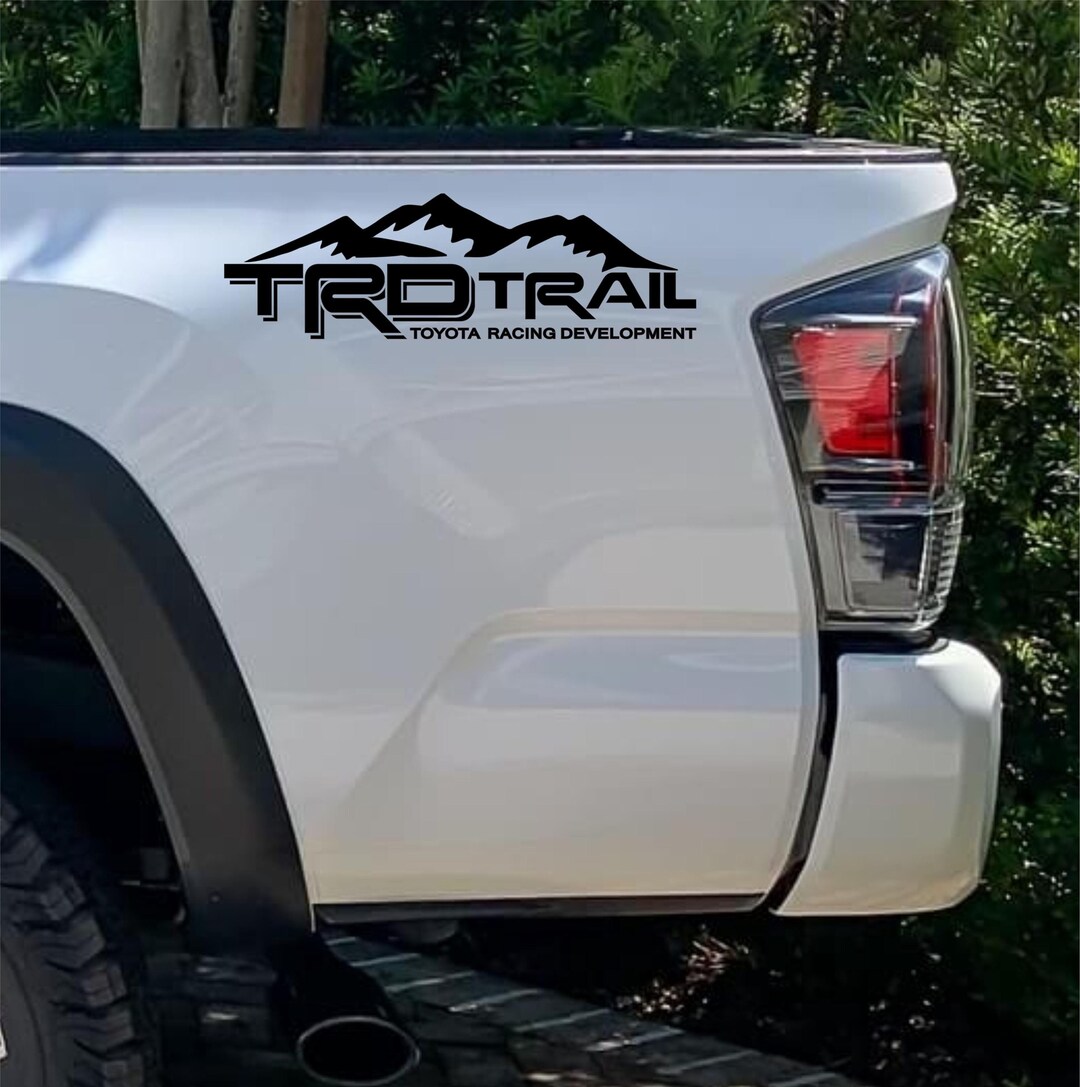 X2 TRD TRAIL Toyota Racing Development Tacoma Tundra Bedside Decal ...