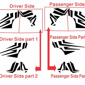 Pattern Shapes Graphics Stripe Decals Stickers Vinyl Compatible With ...