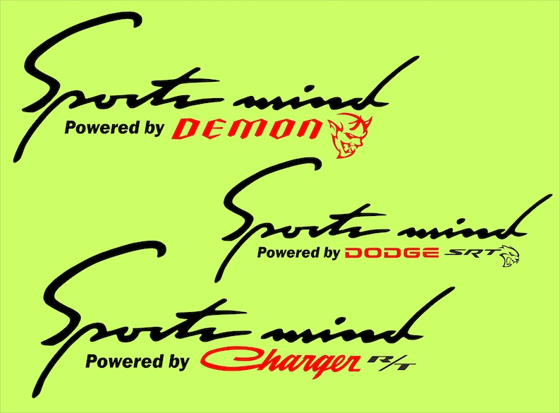 Sports Mind Car Decal Sticker, Racing Style (12'' X 4.4'') - Etsy