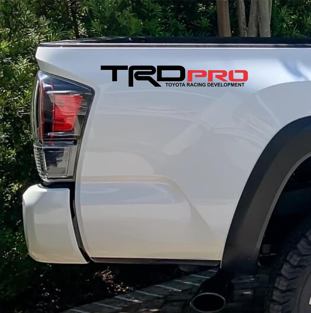 X2 TRD Pro Toyota Racing Development Tacoma Tundra Bedside Decal Stripe ...