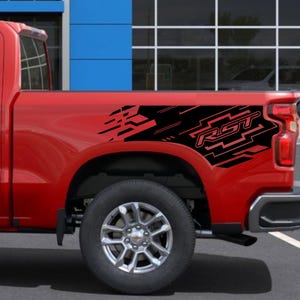 Custom Chevy Silverado 1500 RST Bedside Graphic Decal (2 Pcs),rst,2019 ...