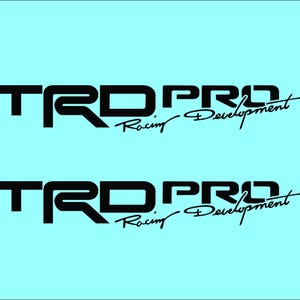 X2 TRD Pro Toyota Racing Development Tacoma Tundra Bedside Decal Vinyl ...