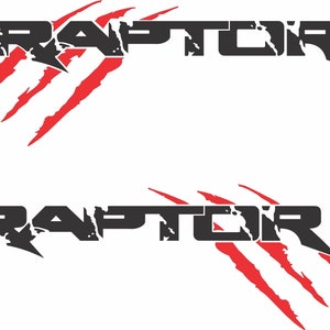 Ranger Raptor Claws Decals Sticker Bedside Fit Ford F150 Ford Ranger ...