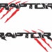 Ranger Raptor Claws Decals Sticker Bedside Fit Ford F150 Ford Ranger ...