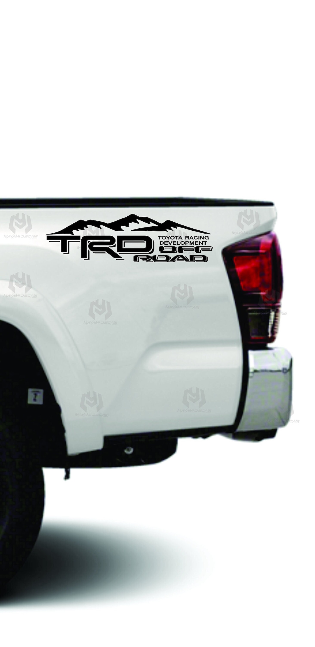 TRD off Road BEDSIDE Decal Toyota Tacoma Tundra Truck Set of 2 MT off ...