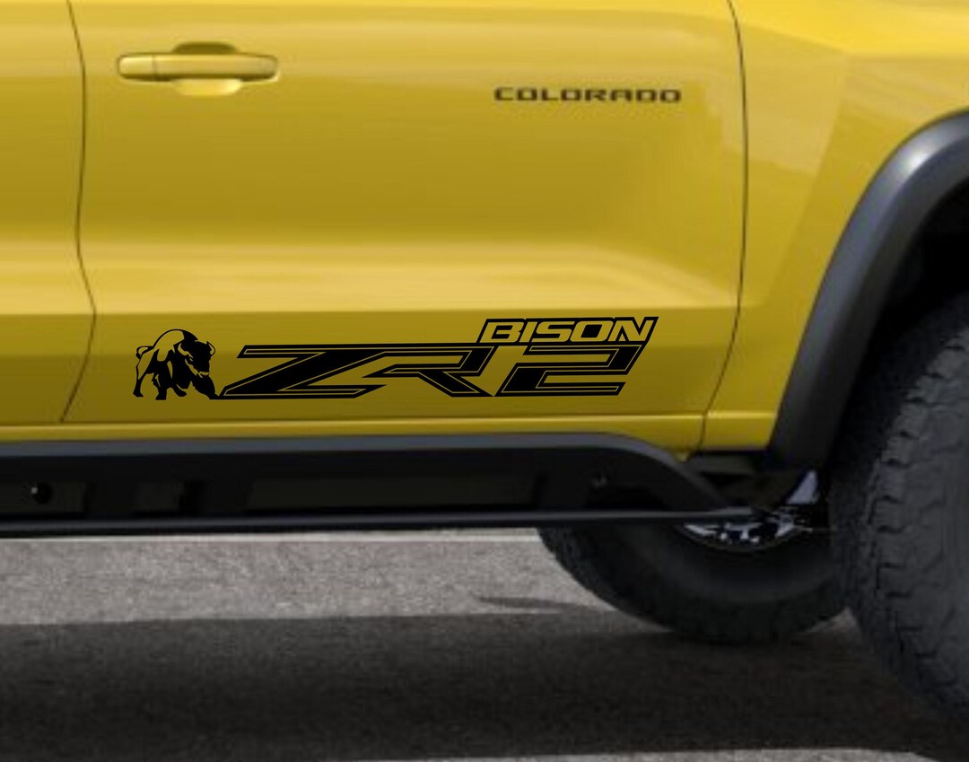 Chevy Colorado ZR2 Bison Rocker Panel Decals – Vinyl Side Graphic Kit ...