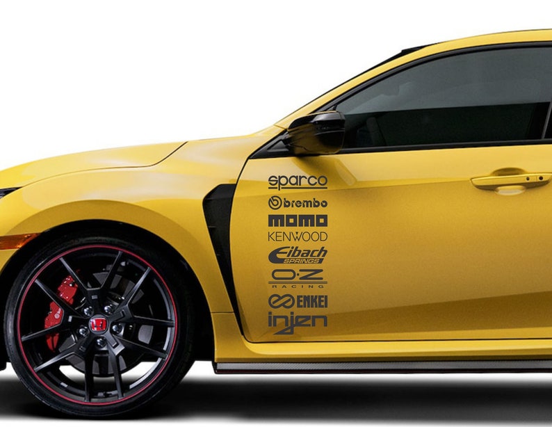 Sponsor Decals for Door Bedside Car Accessories Vinyl Sticker - Etsy