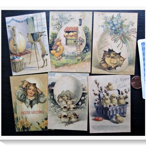Set of 18 Pretty Vintage EASTER Labels Antique-look Victorian Images ATC Size - Etsy