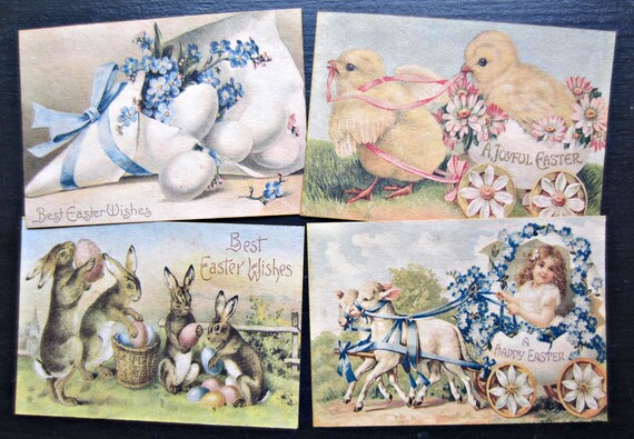 Set of 18 Pretty Vintage EASTER Labels Antique-look Victorian - Etsy
