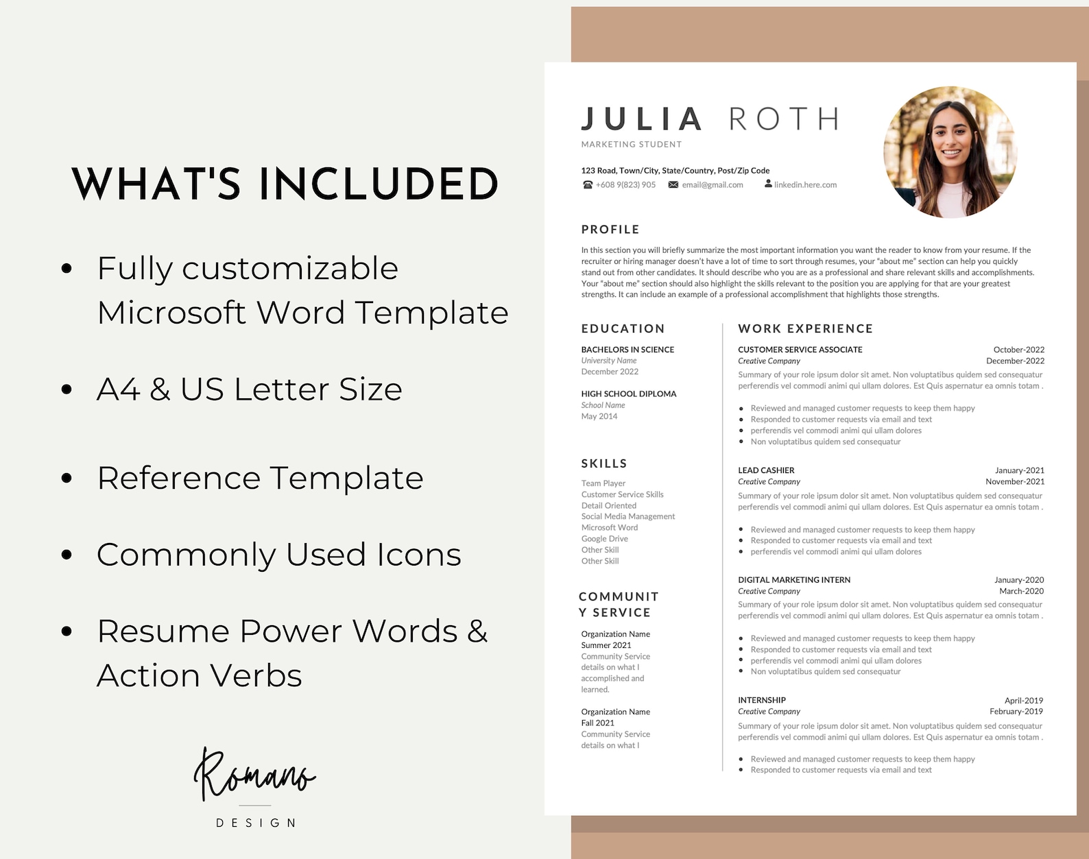 Student Resume Template, Entry Level Resume Template Pages, Resume ...