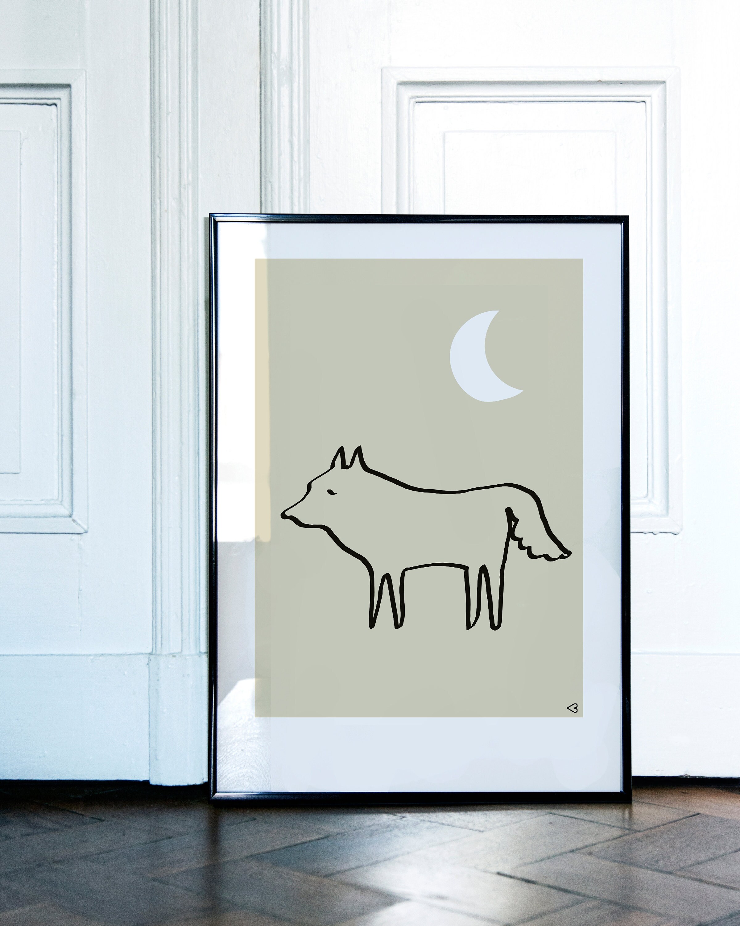 Wolf Nursery Wall Art Neutral Printable Kids Room Decor Gift - Etsy