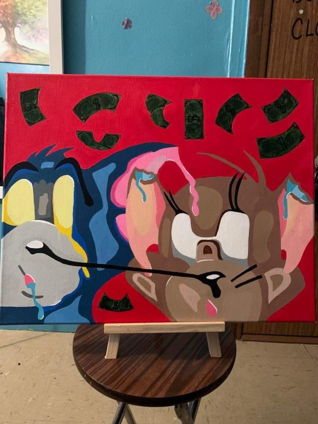 Tom & Jerry Painting. - Etsy