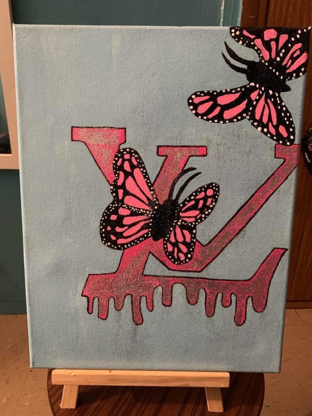 XL Butterfly Painting - Etsy