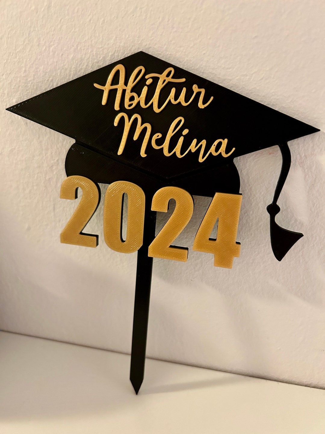 Caketopper Abitur 2024 Caketopper Name School Graduation Abi Bachelor ...
