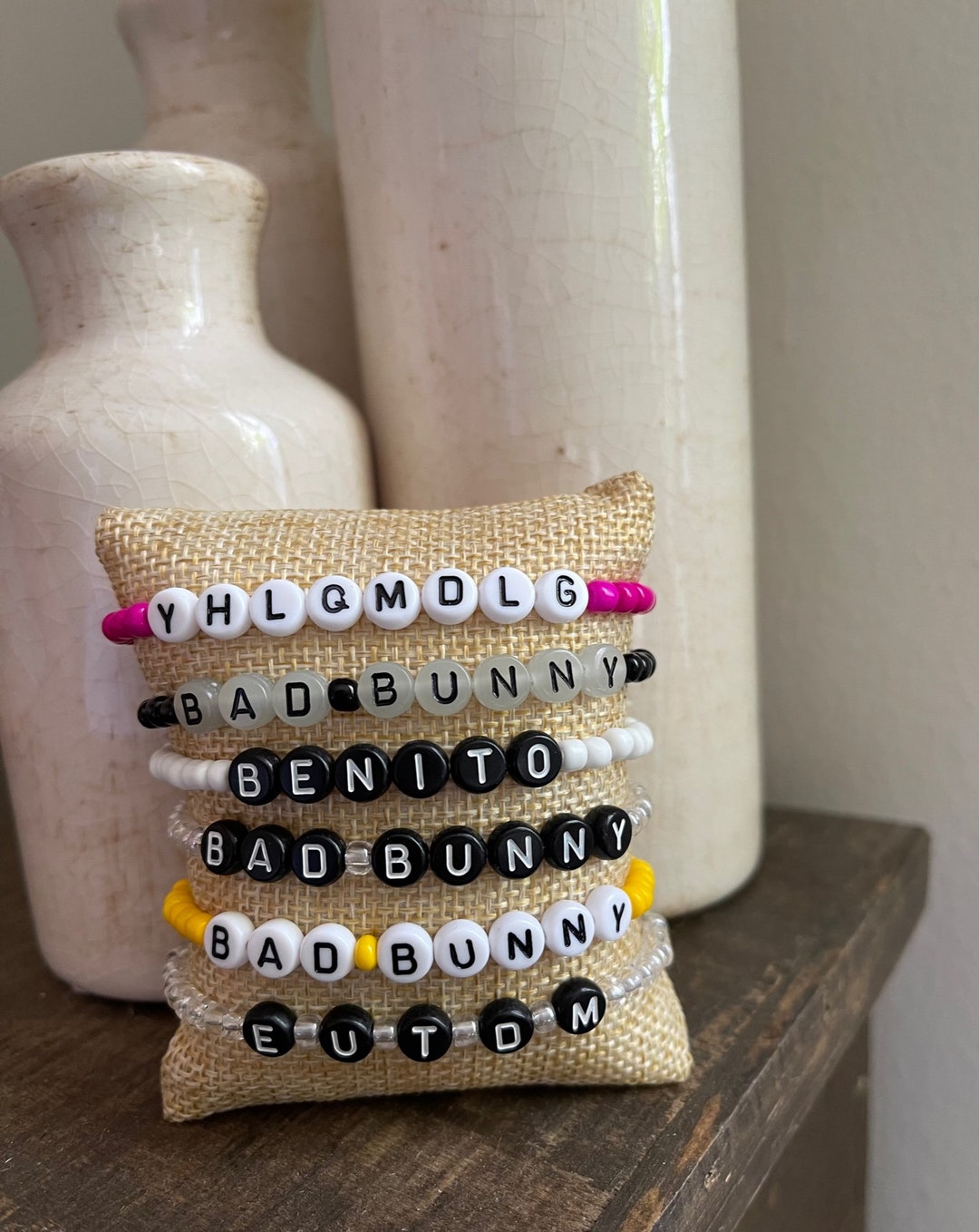 Bad Bunny Stretchy Bracelet, EUTDM, Bracelet Gift for Fans, YHLQMDLG ...