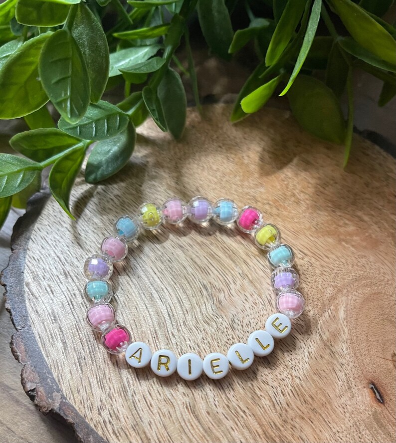 Kids Name Bracelet Back to School Name Bracelet Personalized - Etsy