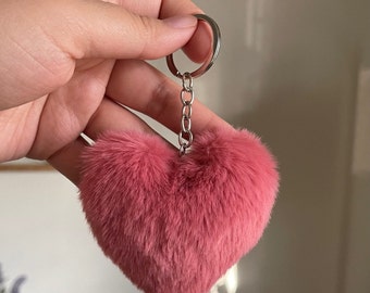 Fluffy Keychain - Etsy