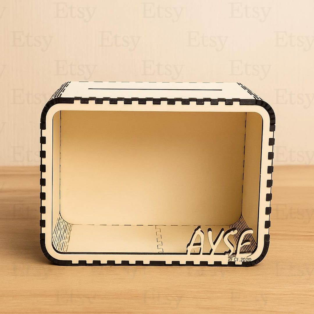 Laser Cut Piggy Bank SVG DXF File - Etsy