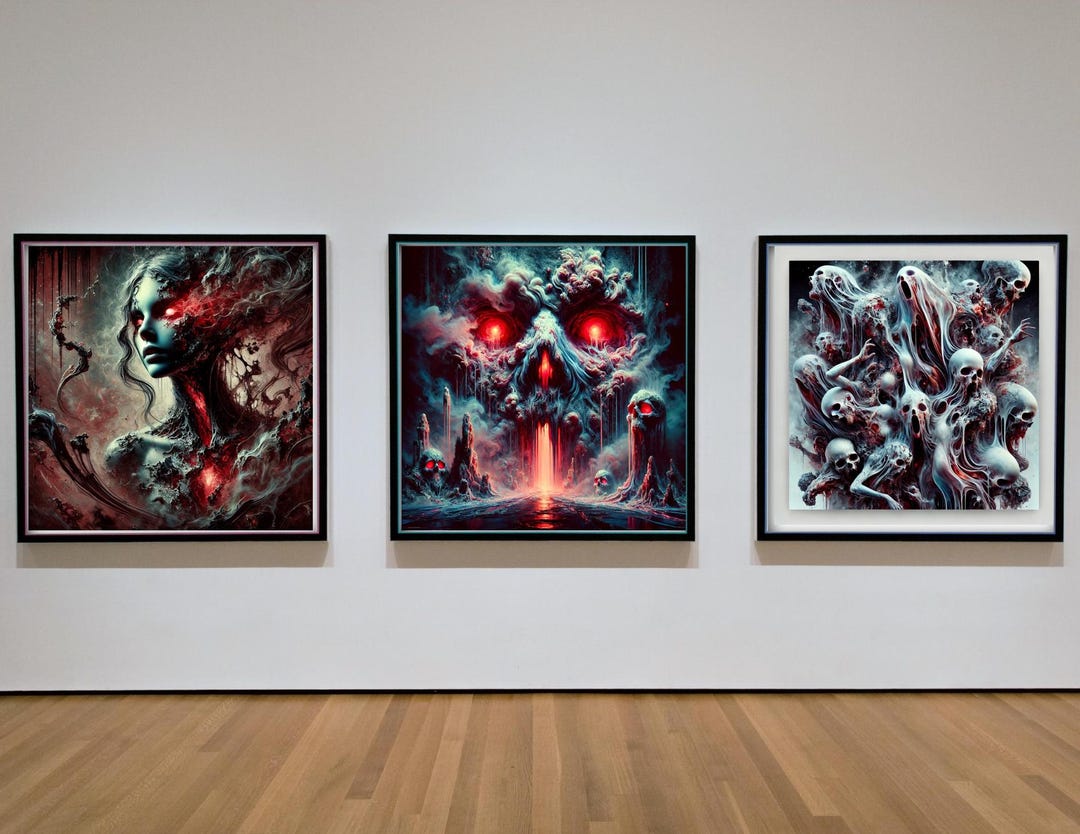 Darkwave Horror Album Cover Art Pack - Etsy