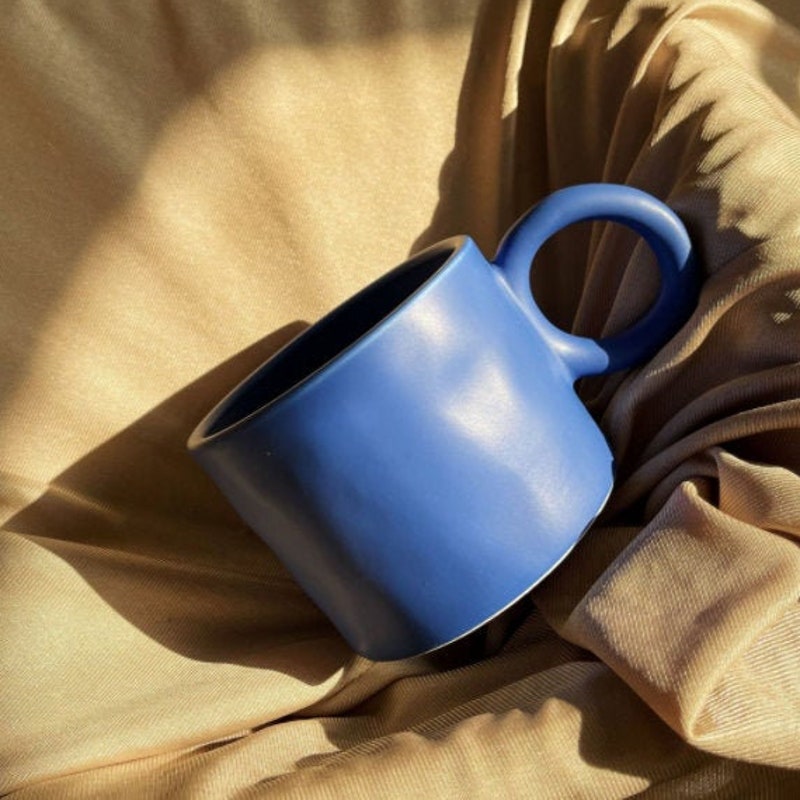 Blue Coffee Mug - Etsy