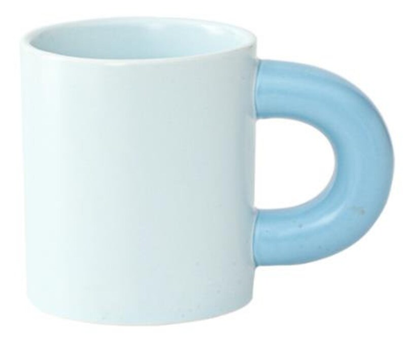 Cute Heavy Handle Fat Cup Nordic Ceramic Mug - Etsy