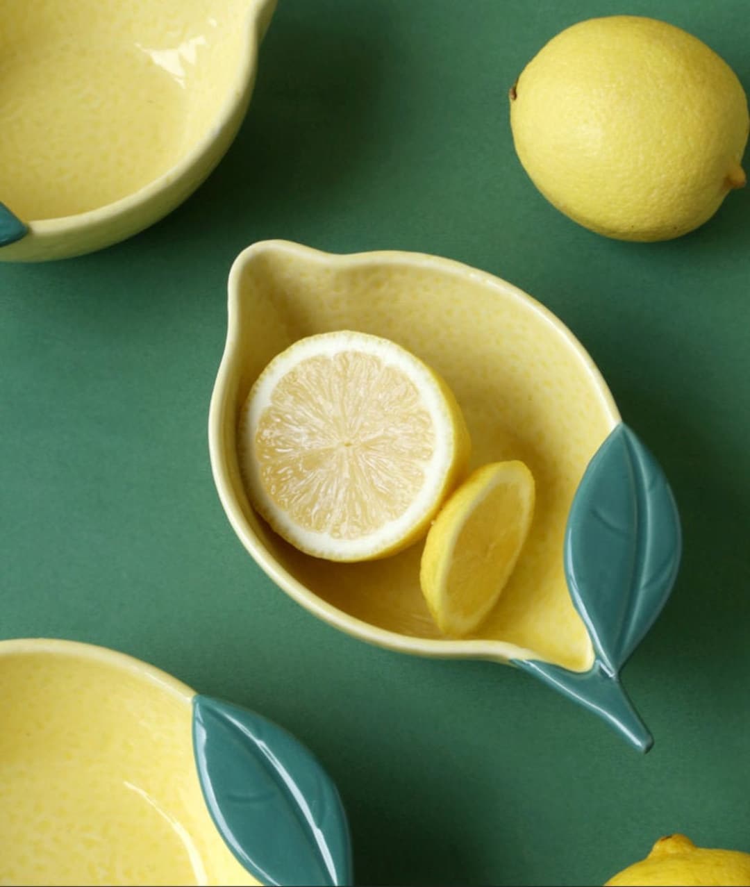 Handmade Ceramic Lemon Bowl | Ceramic Lemon Dish Bowl | 2 Size Lemon ...