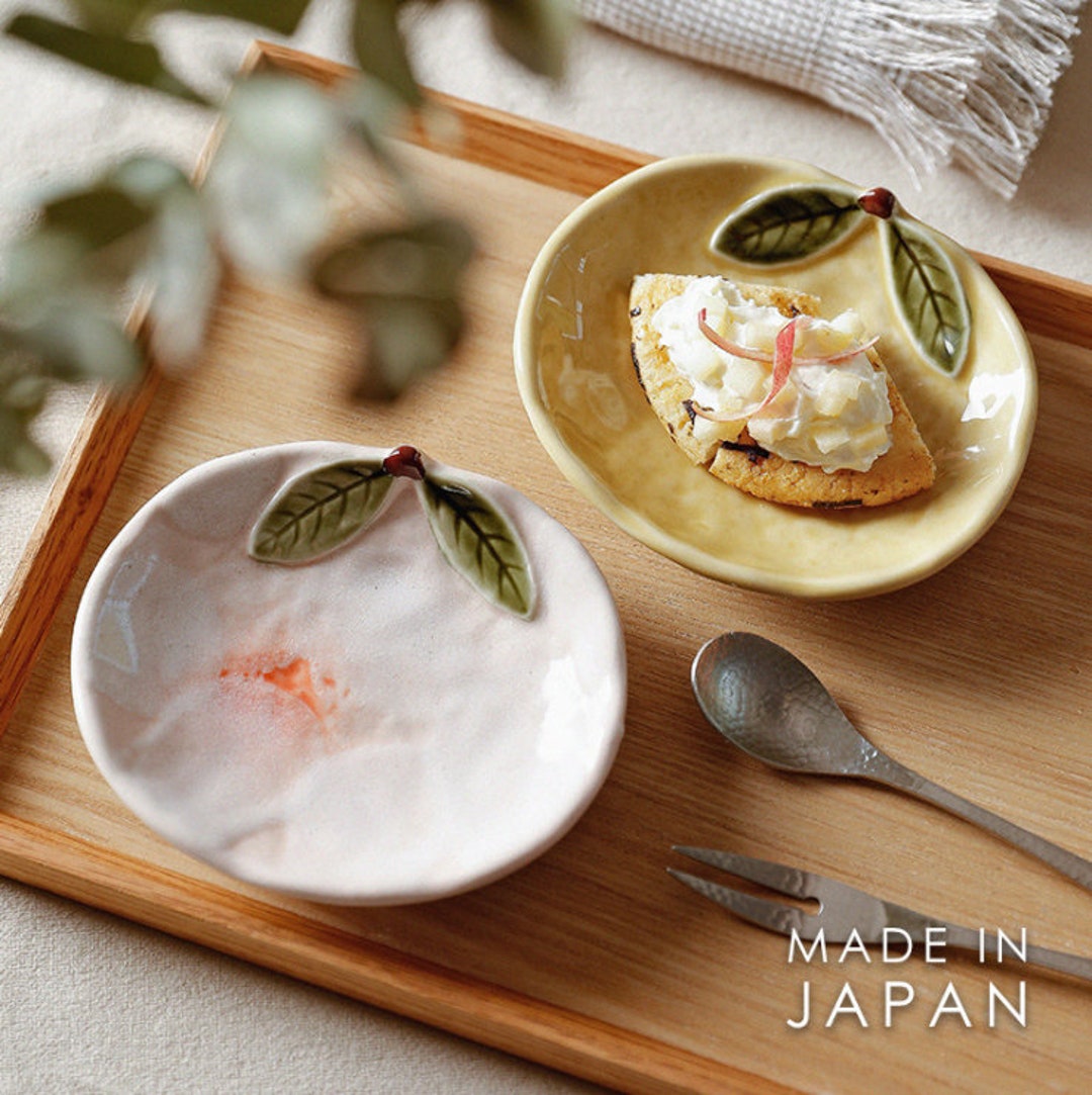 Japanese Grapefruit Shaped Handmade Ceramic Plate | Handmade Japanese ...