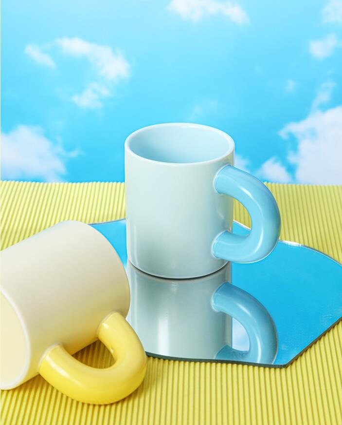 Cute Heavy Handle Fat Cup Nordic Ceramic Mug - Etsy