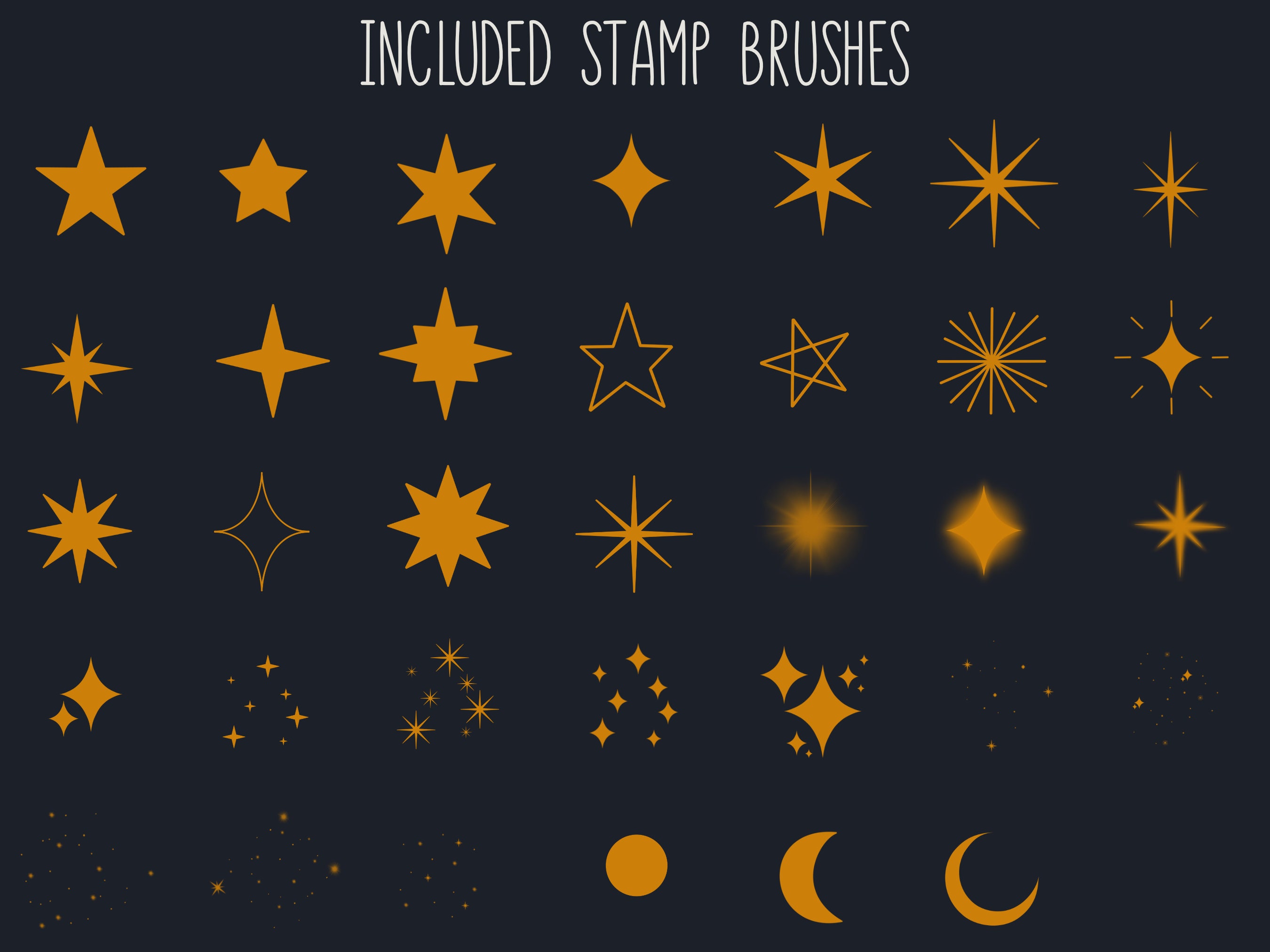 Cosmic Dreams | Star Brushes for Procreate - Etsy