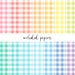 Simple Plaid Rainbow | Digital Papers | Patterned Paper - Etsy