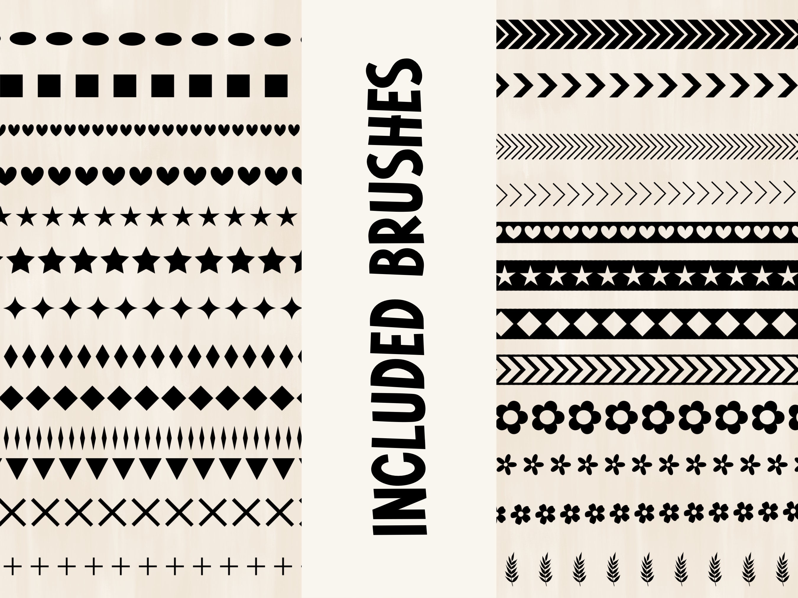 Borders | Line Brushes for Procreate - Etsy