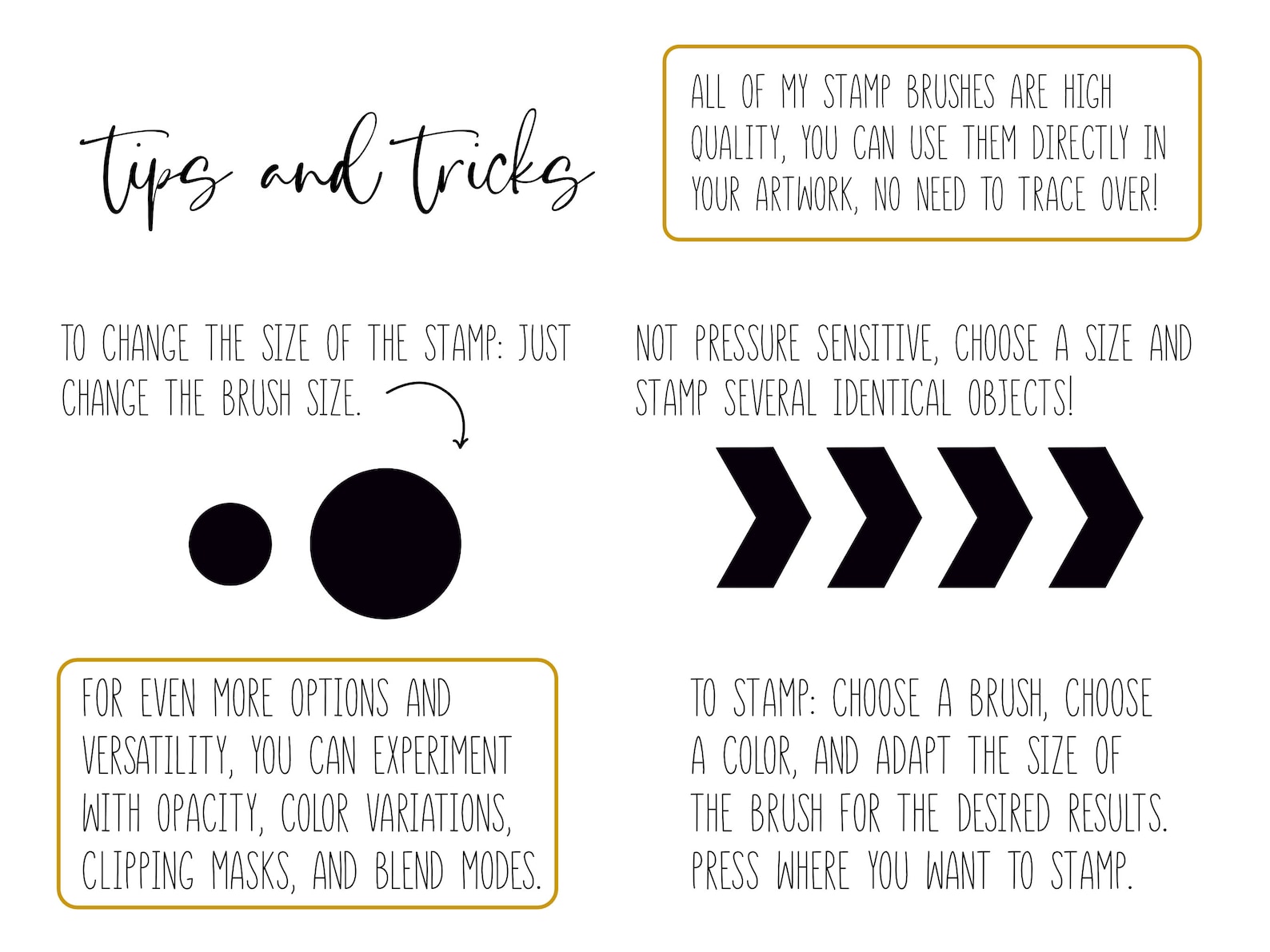 Procreate Basic Shapes | Procreate Stamp Brushes | 150 Basic Shape Stamps to Use in Procreate - Etsy