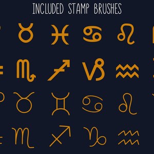 Zodiac Brushes for Procreate - Etsy