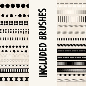 Borders | Line Brushes for Procreate - Etsy