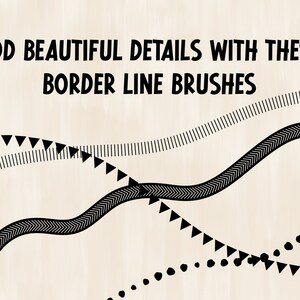 Borders | Line Brushes for Procreate - Etsy