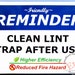 Laundry Magnet Combo Pack - Clean Lint Trap and Do Not Overload Washer ...