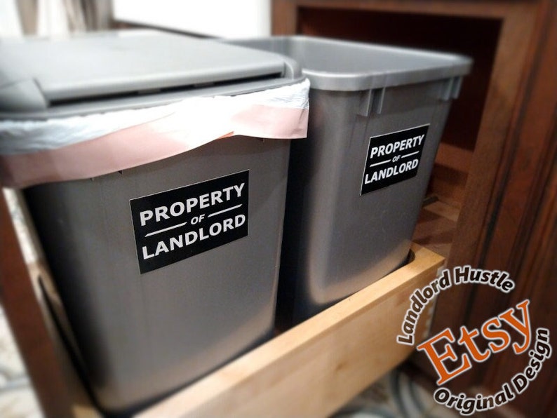 Sticker - Property of Landlord Stickers for Labeling Ownership of Items ...