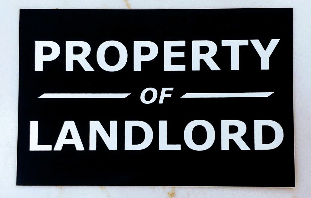 Sticker Property of Landlord Stickers for Labeling Ownership - Etsy