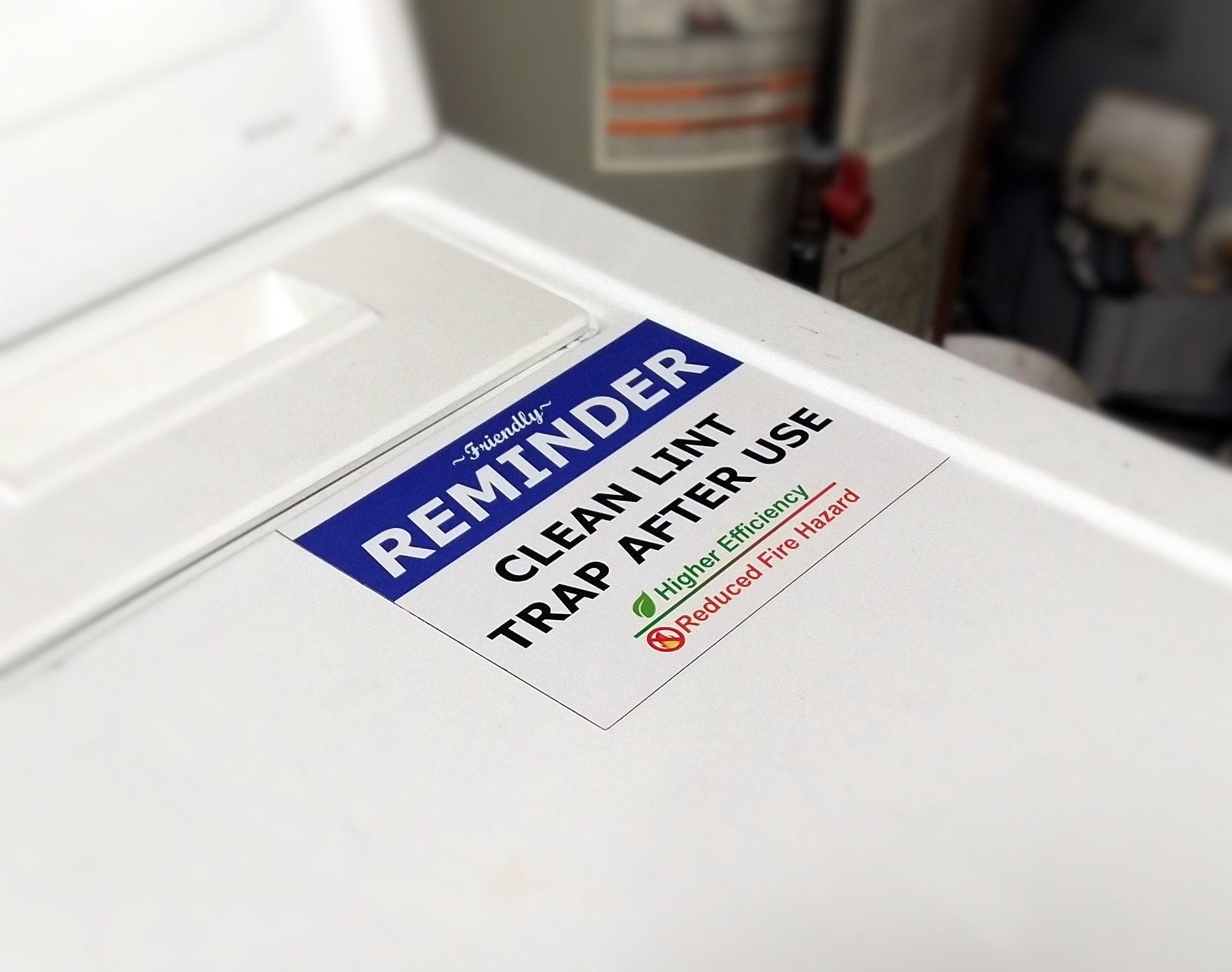 Dryer Sticker Clean Lint Trap After Use Friendly Reminder - Etsy