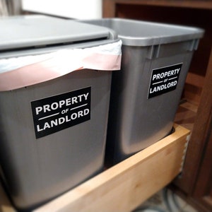 Sticker Property of Landlord Stickers for Labeling Ownership - Etsy
