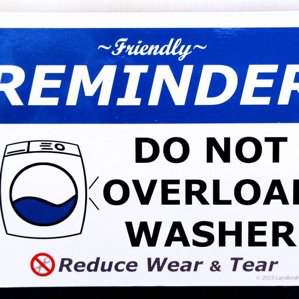Washer Reminder - Etsy