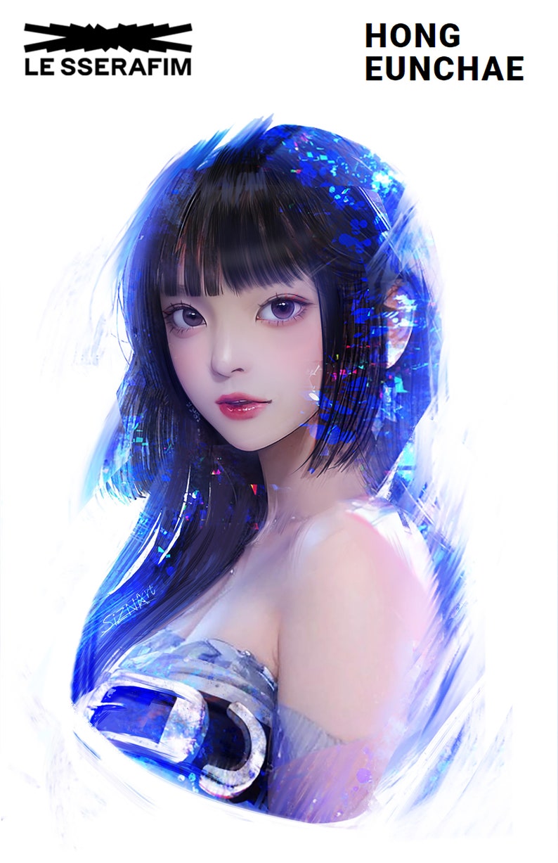 LE SSERAFIM: K-pop Fanart Series All Members Updated - Etsy