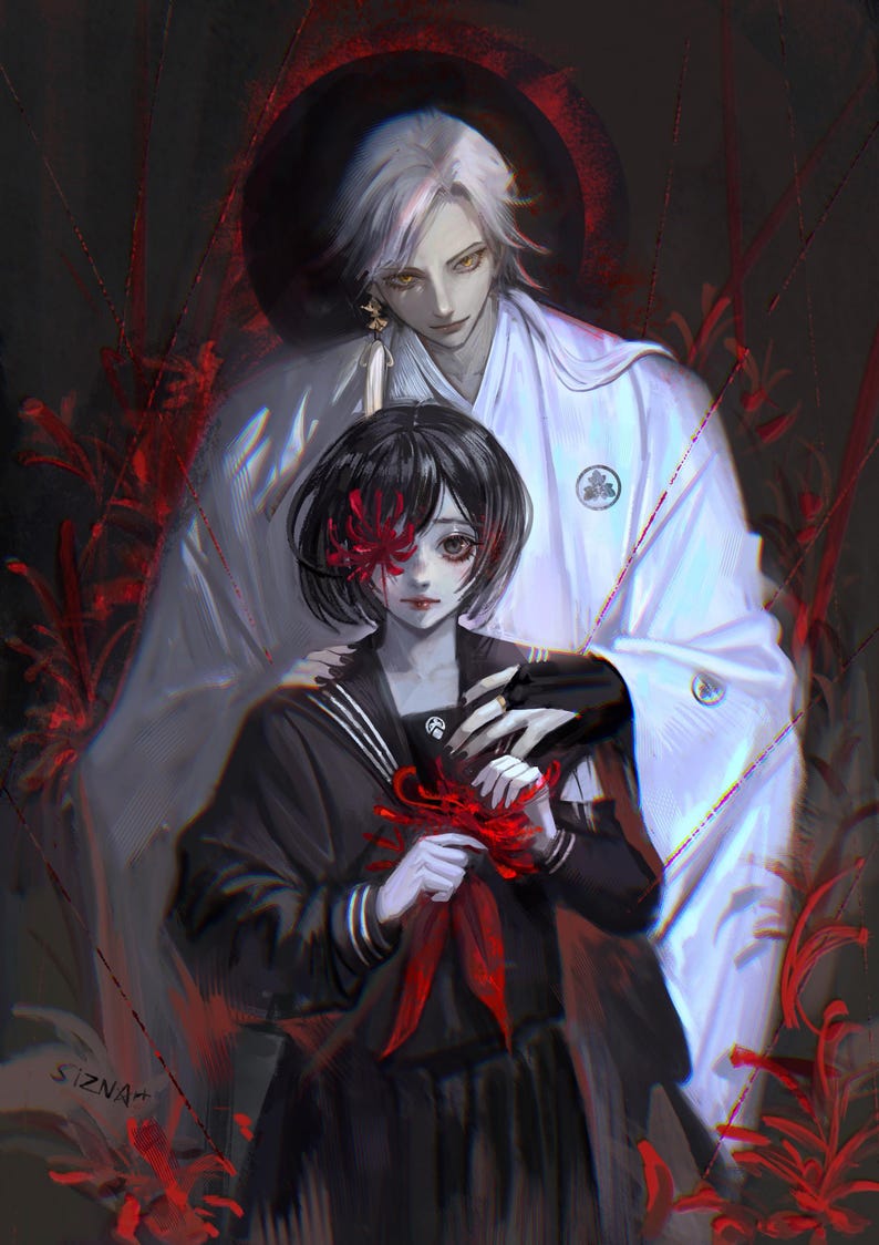 Silent Hill F – Kotoyuki & Hinako Fox Mask Print (11"x17") | Removable ...