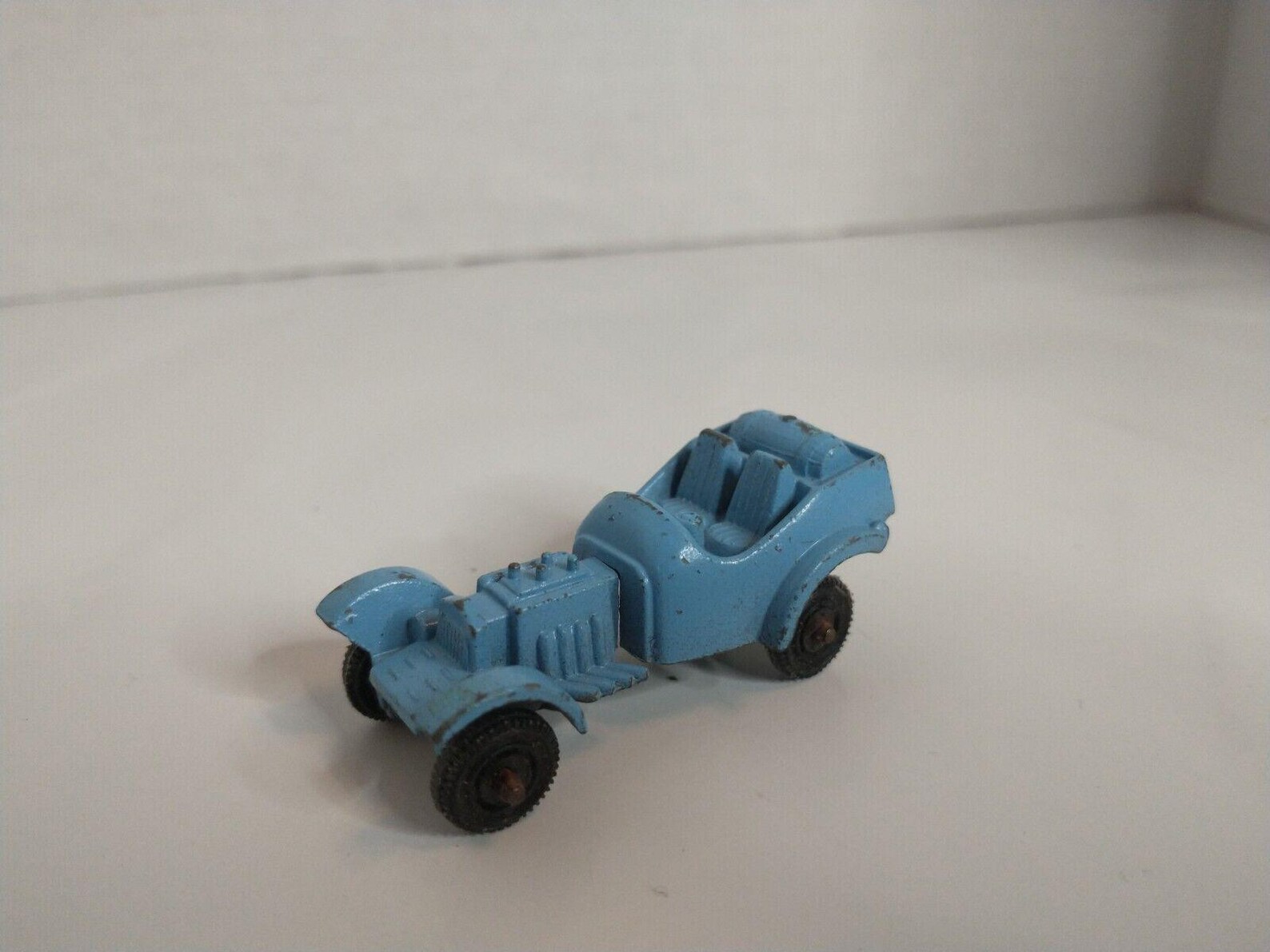 Vintage Tootsie Toy Tootsietoy 2 Blue Roadster Hot Rod Car W/ Barrel ...