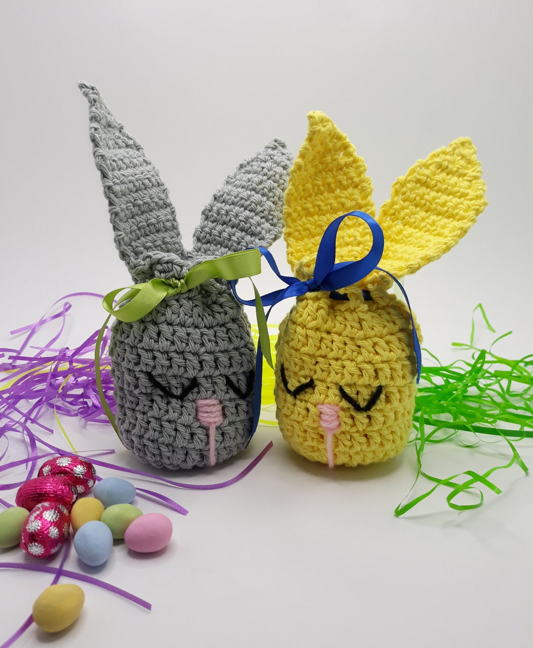 Easter Bunny Face Bag, Spring Bunny Pouch, Handmade Birthday Favor Bag ...
