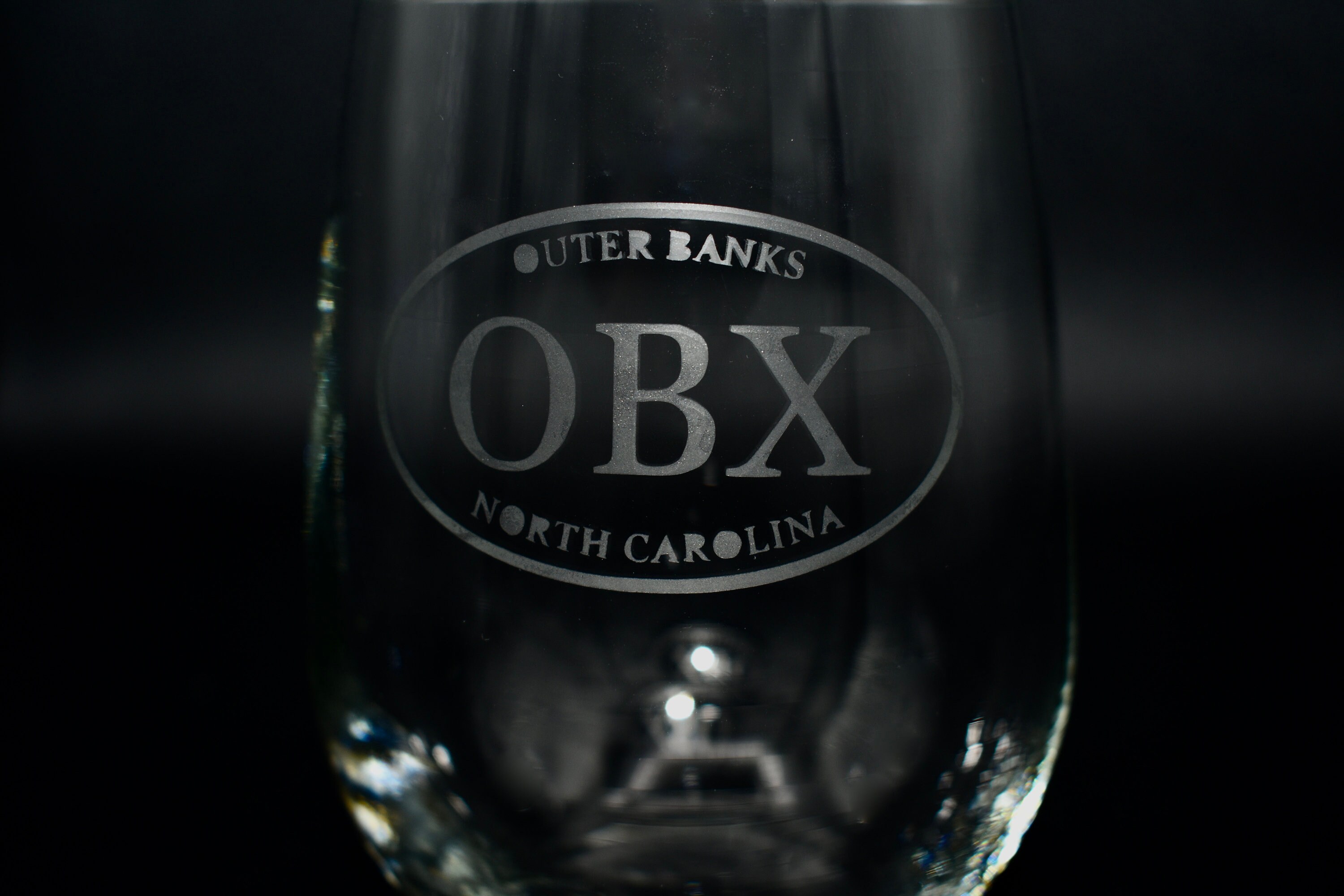 OBX Collectable Etched Glass Outer Banks Glass - Etsy UK