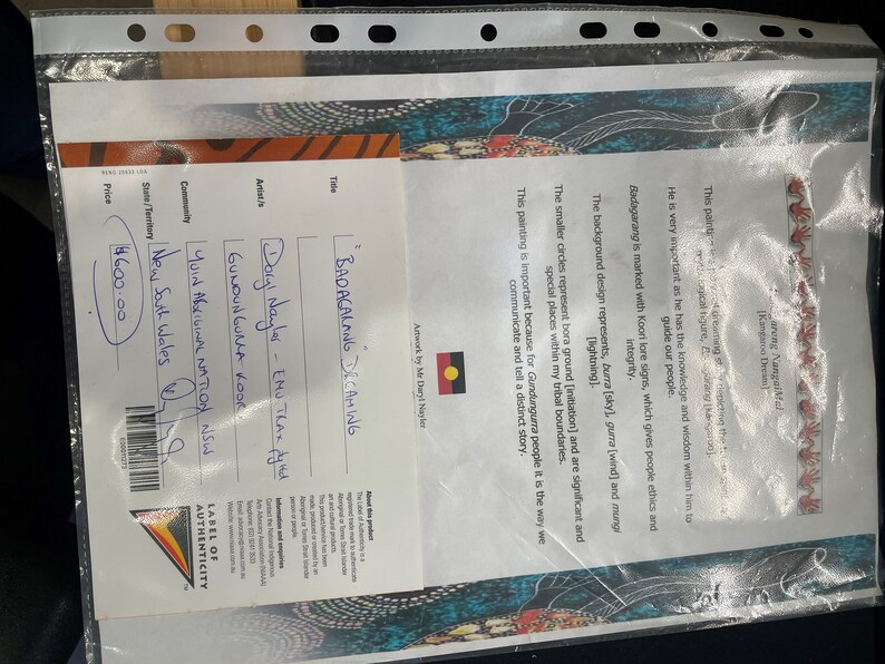 Badagarang Dreaming by Daryl Nayler Emu Trax Gundungurra Koori Original ...